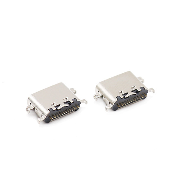 3.0 USB Type C Pcb Connector 3.1mm 16 Ghim Mid Mount USB C Female Socket